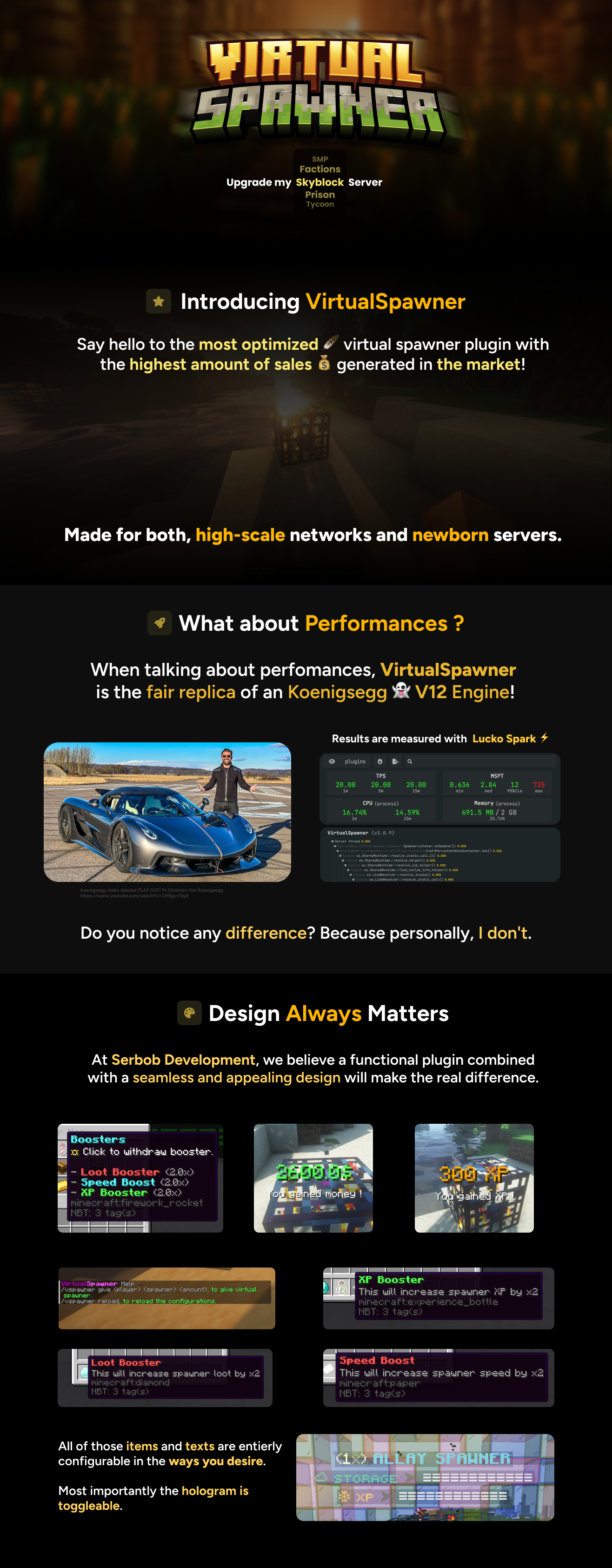 VirtualSpawner⭐ - Corruption & Sell Wands Advanced Minecraft Spawner Plugin | SpigotMC - High ...